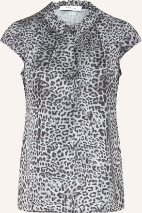 Comma Comma Blusentop Sonja Aus Satin Mit Rüschen grau