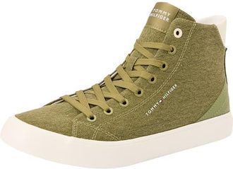 Tommy Hilfiger TH Hi Vulc Summer CVS, Basket vulcanisée, Mash Green