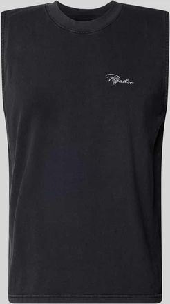 Pegador Tanktop mit Label-Stitching und Rundhalsausschnitt