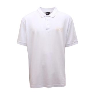 Armani Slim Lurex Polo - - Tops - Herren - Wei&szlig; - 3XL