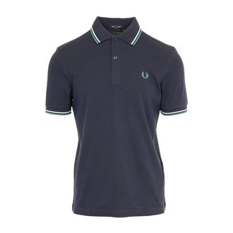 Fred Perry Homme, Tops, Bleu, Taille: L Twin Tipped Shirt
