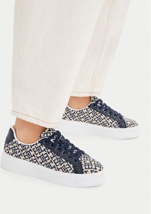 Tommy Hilfiger Sneakers Chic Platform Monogram FW0FW09398 Beige