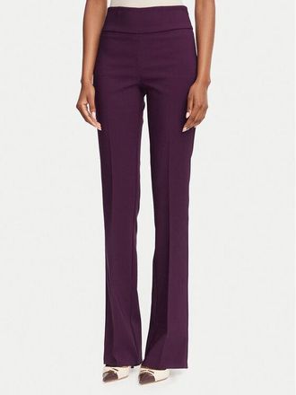 Rinascimento Rinascimento Stoffhose CFC0130140003 Dunkelrot Flare Fit