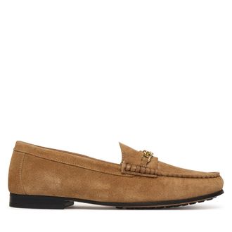 Tommy Hilfiger Mokassins Tommy Hilfiger Th Chain Suede Loafer FW0FW09327 Braun