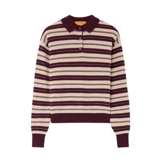 Guest In Residence Collegiate Stripe Polo - - Tops - Damen - Mehrfarbig - L