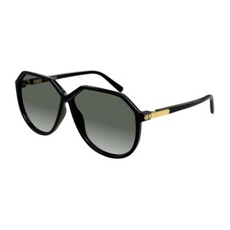 Valentino Vg0026S &Uuml;bergro&szlig;e Runde Sonnenbrille - - Accessories - Damen - Schwarzk - 61 MM