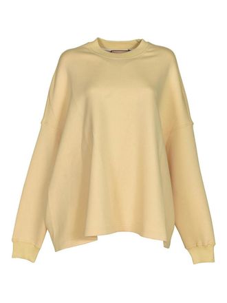 Plan C Pull Col Rond - Jaune Clair