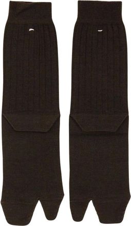 Maison Margiela Femme, Sous-v&ecirc;tements, Brun, Taille: ONE Size Tabi Socks