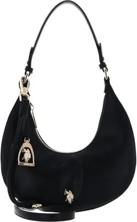 U.S.Polo Association sac à épaule bandoulière Jones Round Hobo Bag Black noir
