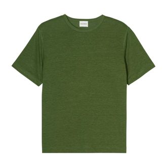 Closed Gr&uuml;ner Ranger Tee-Shirt Leinenmischung - - Tops - Herren - Gr&uuml;n - L
