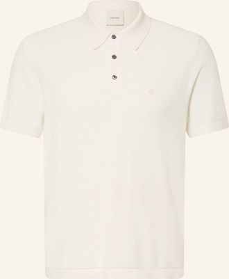 Calvin Klein Piqu&eacute;-Poloshirt weiss