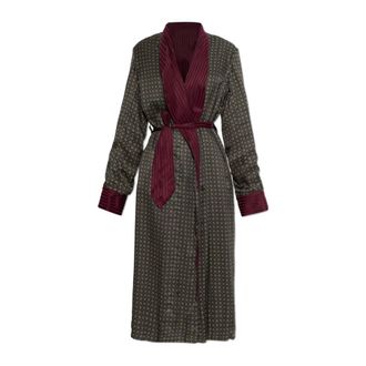Maison Margiela Femme, Manteaux, Vert, Taille: 44 FR Reversible Robe de Chambre Coat