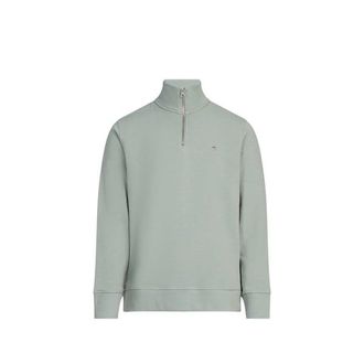 GANT Sweatshirt &agrave; col zipp&eacute; en coton m&eacute;lang&eacute;