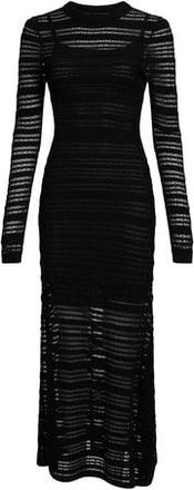 Saison 1865 Robe longue en maille ajour&eacute;e Ama