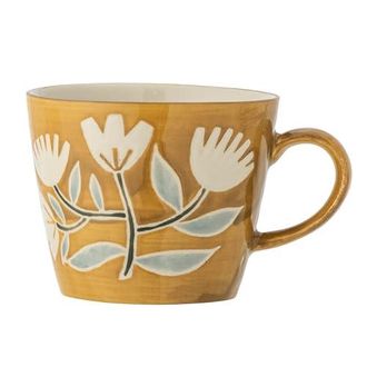 Bloomingville Creative Collection Tangier Tasse en gr&egrave;s Orange 9,5 x 8 cm 255 ml