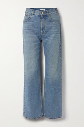 Chlo&eacute; + Net Sustain Hoch Sitzende Boyfriend-jeans Aus Recyceltem Denim - Blau