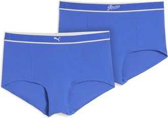 Puma Culotte taille haute Hipster Femme (lot de 2), V&ecirc;tements, Bleu, M