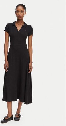 Tommy Jeans Kleid f&uuml;r den Alltag DW0DW23482 Schwarz Regular Fit