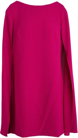 Ralph Lauren CAPE GEORGETTE COCKTAIL DRESS