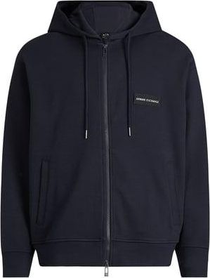 A|X Armani Exchange Sweatshirt &agrave; capuche en coton m&eacute;lang&eacute;