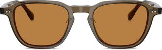 Oliver Peoples lunettes de soleil &agrave; monture carr&eacute;e - Marron