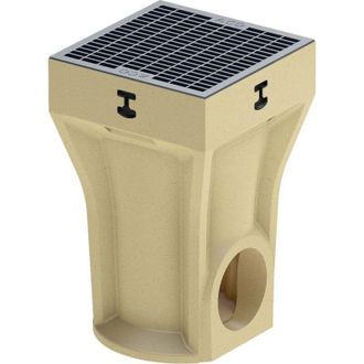 Aco Self Punktablauf Standardpoint Polymerbeton 25 x 25 x 21 cm Entw&auml;sserungsrinne