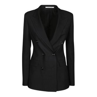 Tagliatore Damenbekleidung Jacke Schwarz Ss25 - - Jackets - Damen - Schwarzk - L