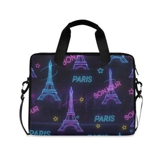 Alaza Sac pour ordinateur portable de 40,6 à 15,6 pouces - Motif palmiers colorés - Sac pour ordinateur portable de 40,6 à 15,6 - Sac fourre-tout pour homme