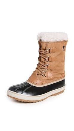 Sorel 1964 PAC Nylon Waterproof bottes dhiver imperméables pour homme, Marron (Camel Brown x Black), 41.5 EU