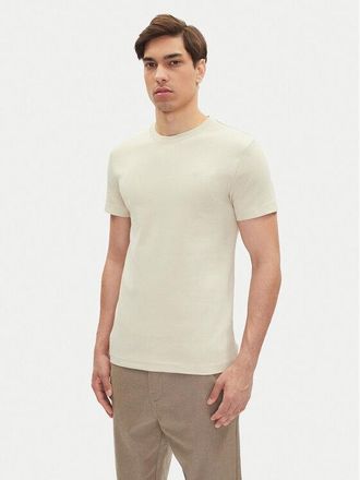 Mustang Jeans Mustang T-Shirt Allen 1016486 Beige Slim Fit