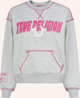True Religion Sweatshirt Crystal grau