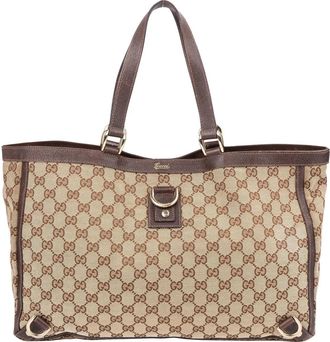Gucci Crossbody Bags - Gucci GG Monogram Abbey Handbag - Gr. unisize - in Braun - f&uuml;r Damen