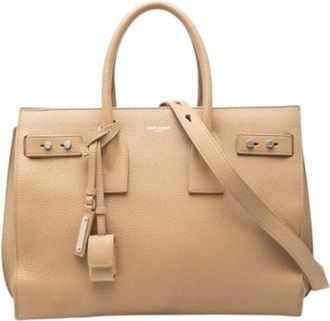 Saint Laurent Pre-owned Cuir sacs-main - Femme - Pre-owned - Beige - Taille: ONE Size