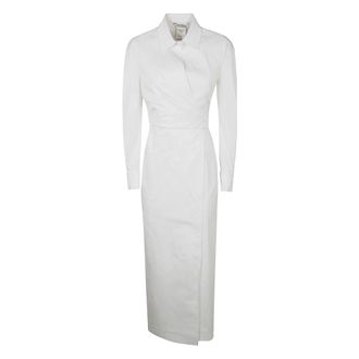 Max Mara Balzac Langes Kleid - - Dresses - Damen - Wei&szlig; - XS