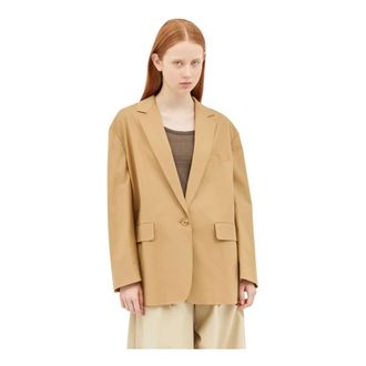 Max Mara Canvas Blazer - - Jackets - Damen - Beige - 2XS