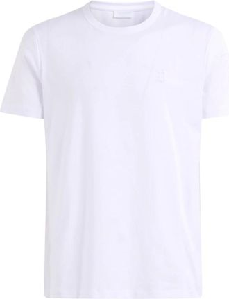 Dondup Homme, Tops, Blanc, Taille: M T-shirt Regular en Jersey Basi