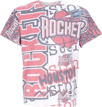 Mitchell & Ness NBA Jumbotron 2.0 Tee Houston Rockets - - Tops - Herren - Mehrfarbig - L