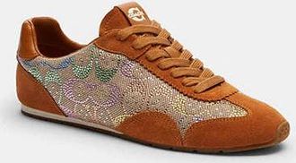 Coach Flacher Sneaker Aus Signature-Jacquard Mit Kristallen