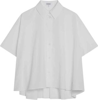 Loewe Femme, Blouses et Chemises, Blanc, Taille: 34 FR Camicia Manica Corta