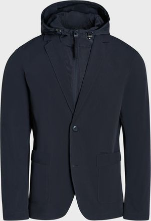 AlphaTauri 4-Way Stretch-Sakko mit heraustrennbarer Kapuzenblende in