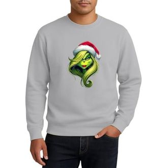 Generic Le Grinch Pull De Noel Homme Sweatshirts col Rond Deguisement Drole Pulls Sweats Moche Sweat Pyjama The Famille 2025 zippé Femme Enfant Sweater Veteme