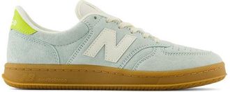 New Balance Unisexe T500 en Vert/Beige, Cuir, Taille 37.5 Large