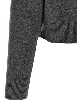 Brunello Cucinelli Wool-blend Cropped Cardigan - Gray