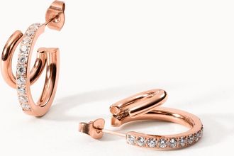 Purelei Double Glitter Ohrringe mit Zirkonia Steinen