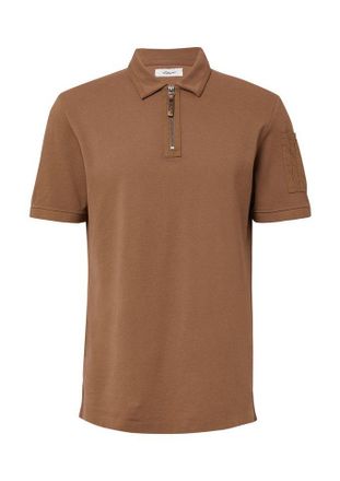 s.Oliver Kurzarmshirt Polo-Shirt Poloshirt mit Rei&szlig;verschluss und &Auml;rmeltasche