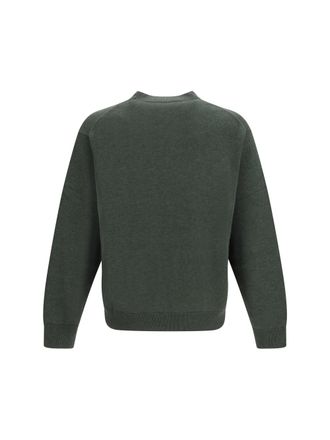 Kenzo Mens Jumping Tiger Cotton Sweatshirt Dark Khaki Knitwear Sweater