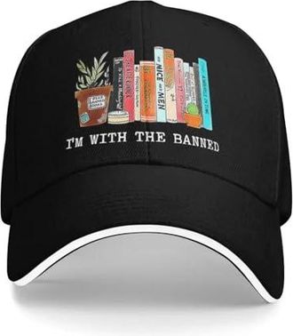 Generic Casquette pour Homme, The Banned Books Chapeau de Camionneur, Casquettes pour Hommes, Casquette de Baseball pour Femmes, Casquette de Baseball f&eacute;minin