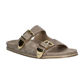 Billi Bi Mules &agrave; double boucle - Femme - Chaussures - Beige - Taille: 38 EU
