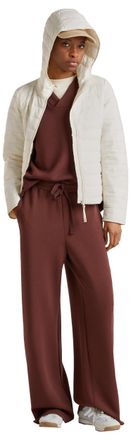 Benetton Damen Giubbotto 2twddn07o Jacke, Wei&szlig;, S