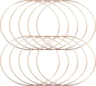 Healifty 10Stücke Teiliges Dreamcatcher Metallring DIY Zubehör für Makramee Pflanzenhänger und Bastelprojekte Langlebig und